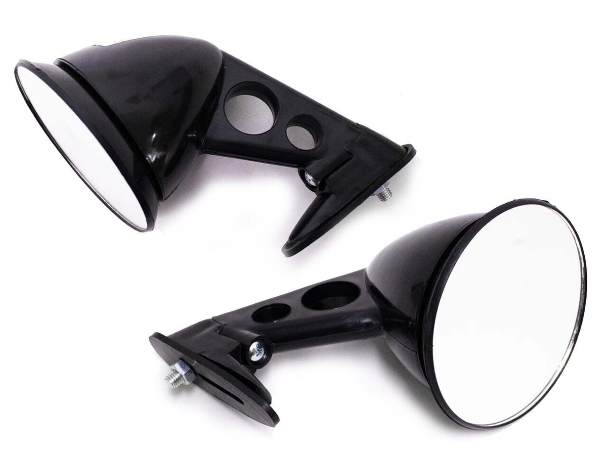 Black GT Side Fender Mount Mirrors Universal RH+LH For Datsun 240Z/280 ...