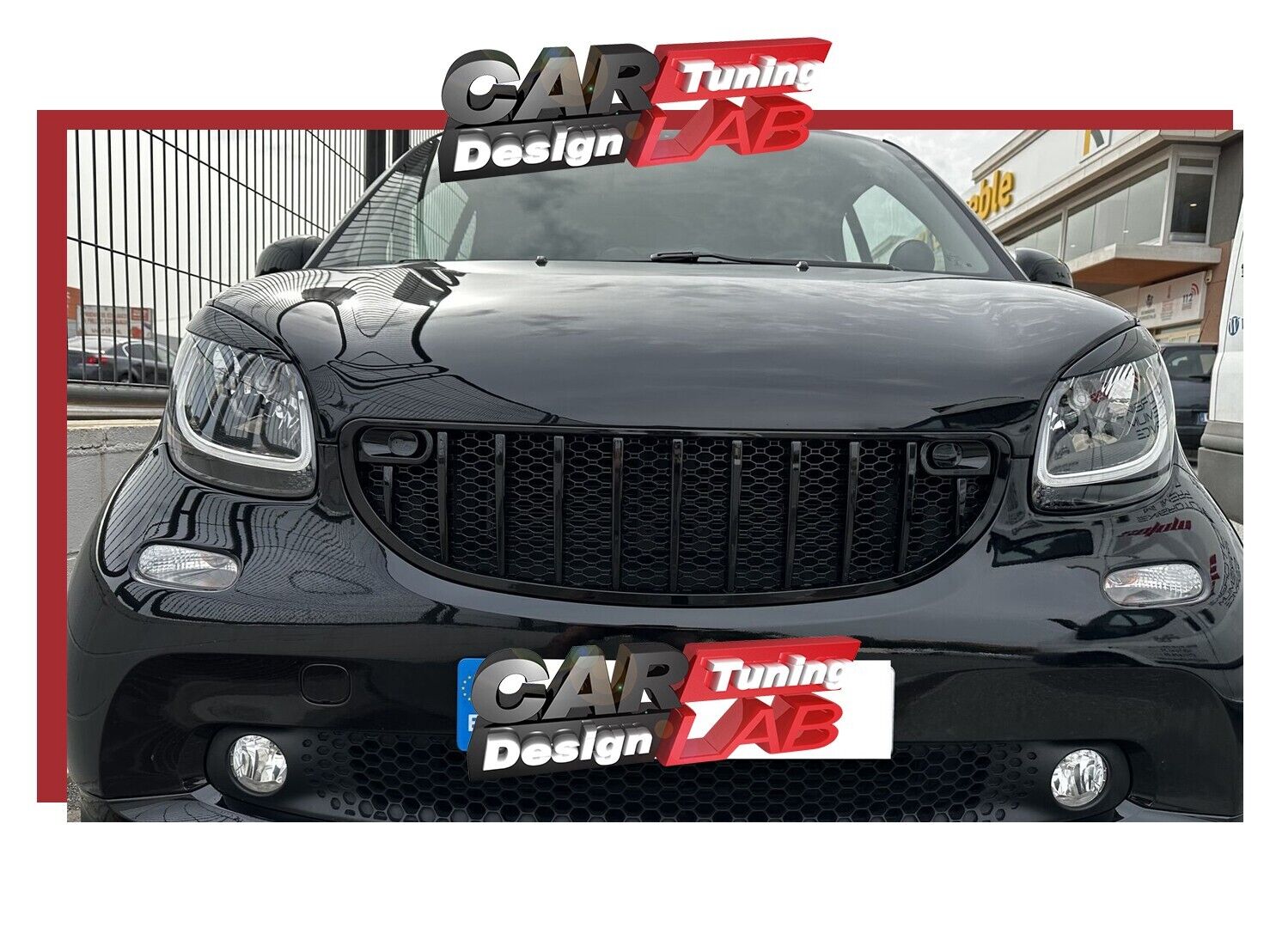 Front Grill For Smart Car Fortwo 453 Gen.3 - Grille Upgrade Replacemen ...