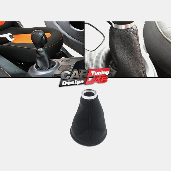 LEATHER LEVER GAITER GEAR BOOT SHIFT SHIFTER KNOB COVER FOR 14-UP SMAR ...