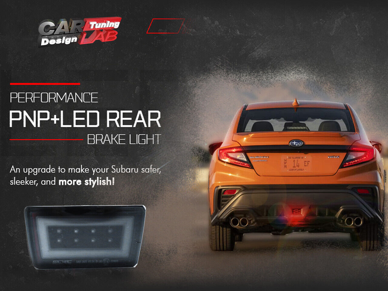 F1 LED Rear Fog Light Kit Plug and Play Brake Light Smoked For 2022+ S ...