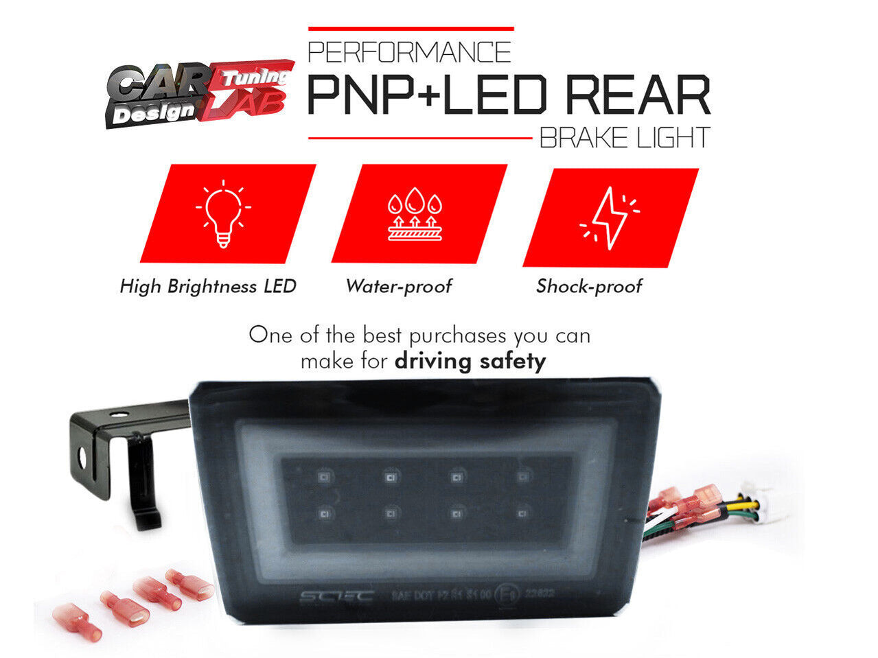 F1 LED Rear Fog Light Kit Plug and Play Brake Light Smoked For 2022+ S ...