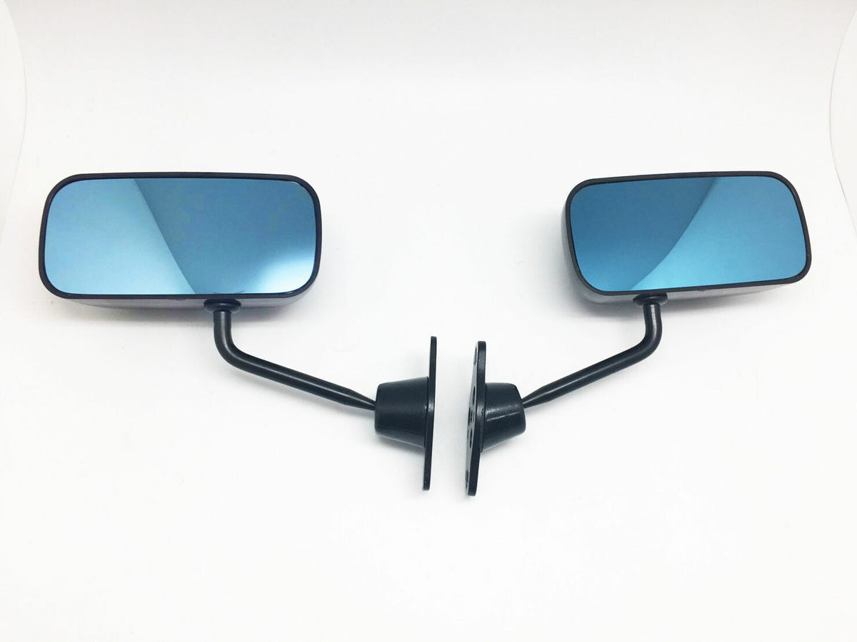 Custom GP Black Race Small Mirror Auto/Bike F1 Type Kit Side Wing Pair ...
