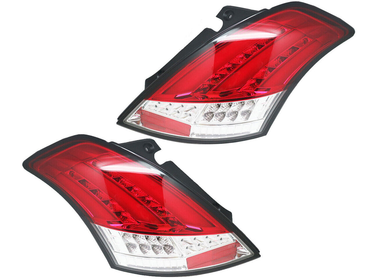 LED Tail Light Assembly For 2010-2016 Suzuki Swift Sport - Red Lens Fu ...